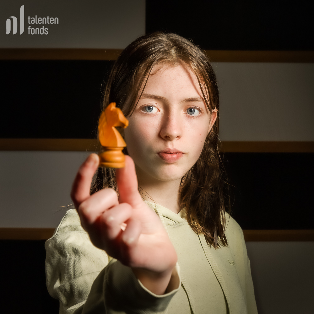 Eline Roebers in Tata Steel Chess Competition - NL Talenten Fonds